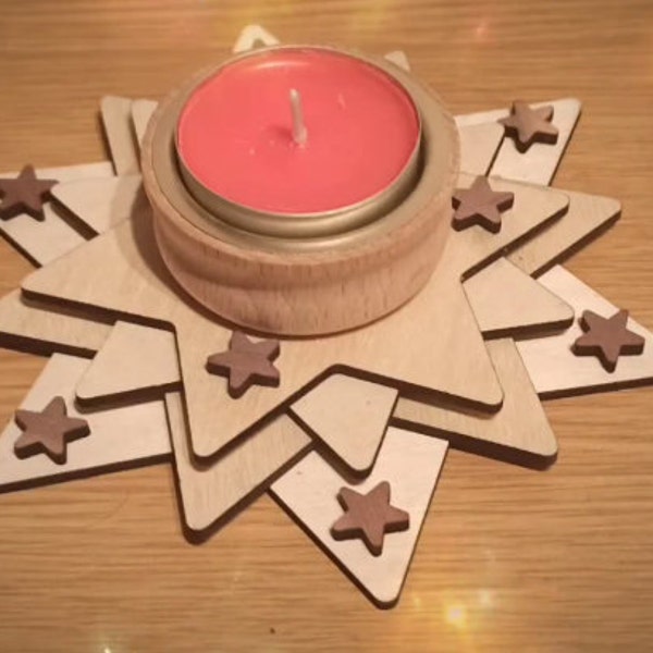 3D Christmas Tree, .DXF .SVG Lasercut Files for DIY. for 3 and 5mm ...