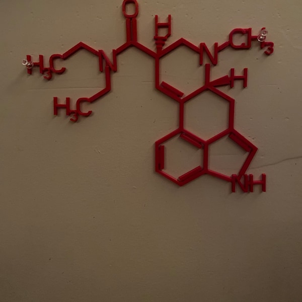 LSD Molecule Wall Decor | LSD Molecule Wall Art | Chemistry Molecule ...