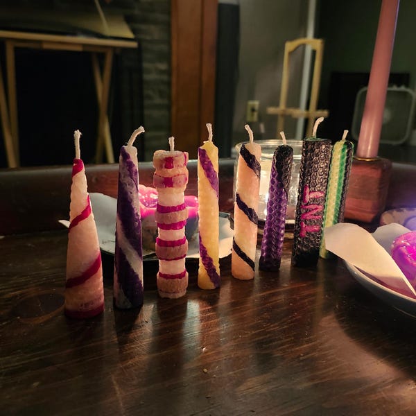 Advent Candles Set of 5 | Beeswax | Advent Prayers | Instructions ...