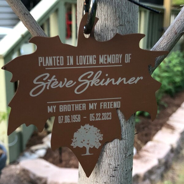 Memorial Tree Dedication Plaque Gift for Planting Trees in Memory of a ...
