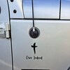 Cross Vinyl Decal Sticker Religious God Jesus Priest Choose Color Free ...