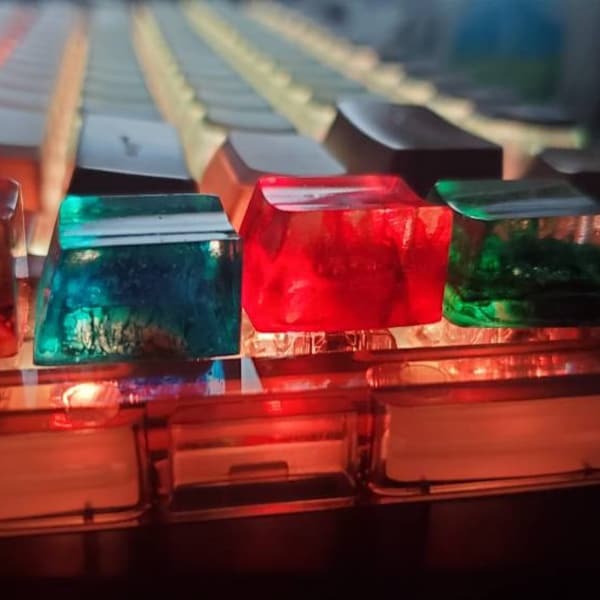 Epoxy Resin Artisan Keycap, Custom Keycaps, Botanical Keycaps, OEM SA ...