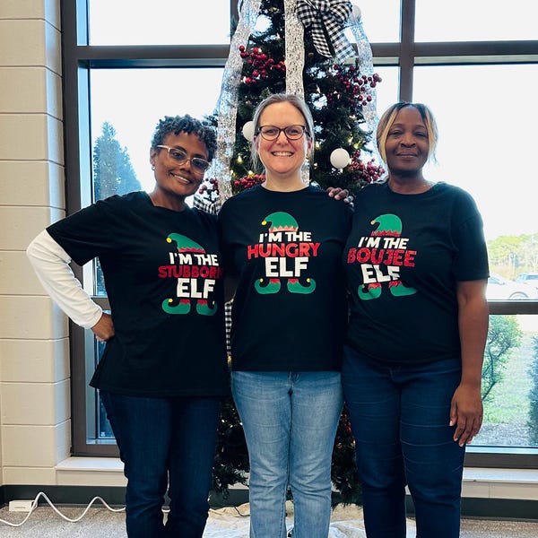 Elf Squad SVG Design Cut File, Bestselling Group Xmas Party Shirt ...