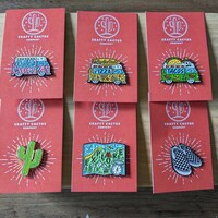 Explore Map Enamel Pin Badge, a Great Pin for Those Adventurous People ...