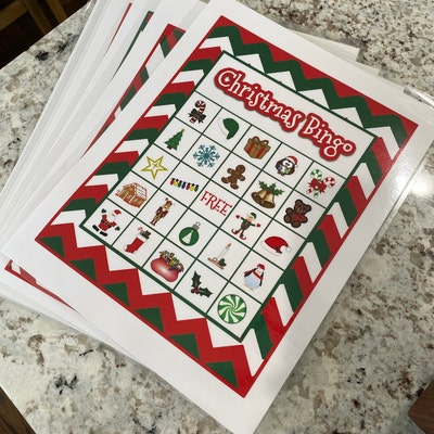 Christmas Bingo Printable PDF 30 Different Cards FULL PAGE Christmas ...