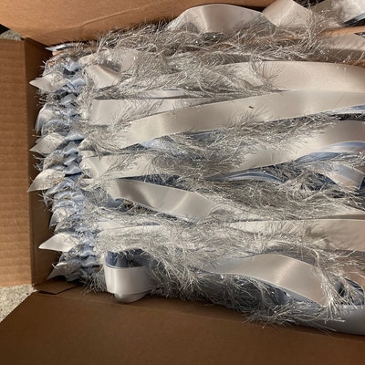 150 Ribbon Wedding Wands Send off Idea Ceremony Exit Ribbon Wedding ...