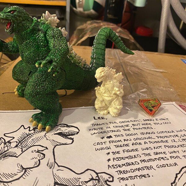 Trendmasters Unproduced Doom Island Godzilla Resin Recast Painted - Etsy