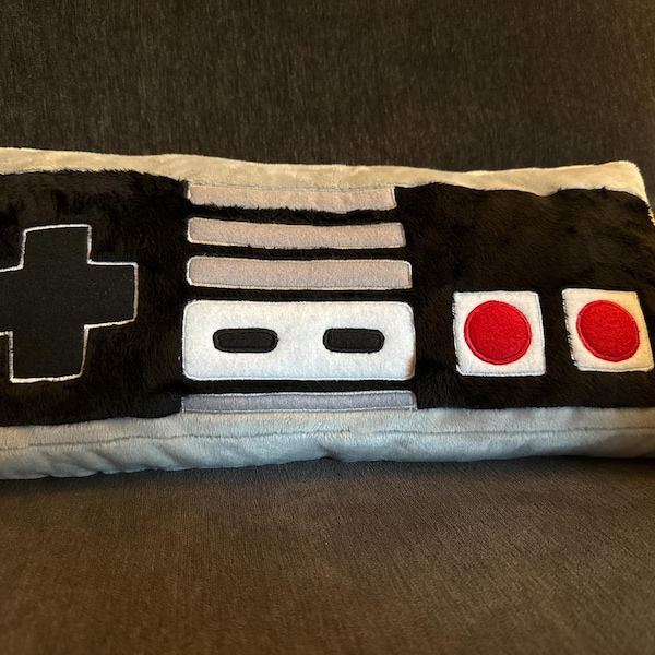 NES Game Controller Pillow - Controller Cushion - Game Room Decor ...
