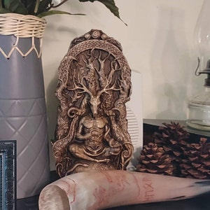 Cernunnos Cernun Wood Horned God Celtic God Altar Statue - Etsy Canada