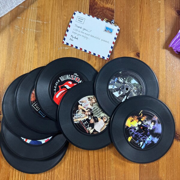 Mini Record Magnets Music Themed Stationary Gift for Music Lovers Save ...