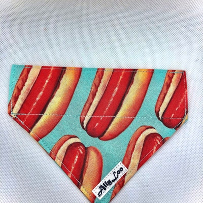 Classic Hot Dog Fabric Hot Dog by Kellygilleran Retro Hot Dog Kitchen ...