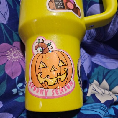 BRB Getting Iced Coffee Alien Iced Cofee Run Vinyl Sticker Waterbottle ...