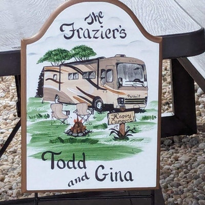 CLASS A-RV Signs-happy Camper Signs Motorhome-outdoors-weatherproof ...