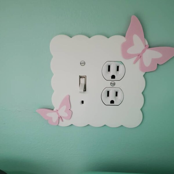 Pastel Green Rounded Corner Light Switch Cover Double Rocker Custom ...