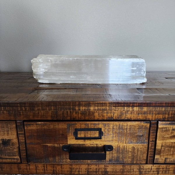 Rare Size Raw Cut Extra Large Selenite Crystal Fireplace Log-one Each ...