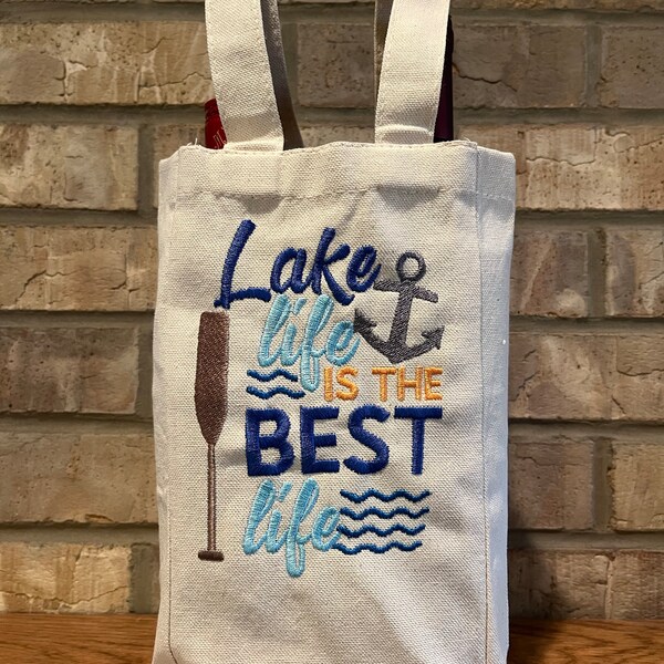 Lake Life is the Best Life Embroidery Design - 3 Sizes - Instant ...