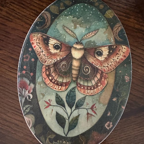 Victorian Moths #1 | A4 Mulberry Rice Paper | Paper for Decoupage ...