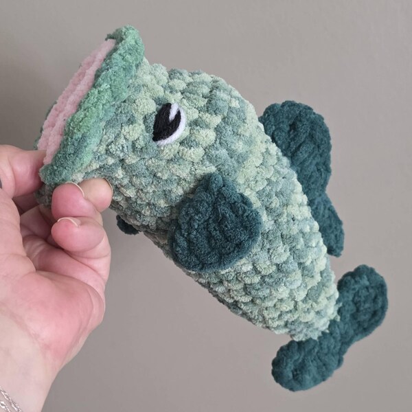 NO SEW Bass Fish Crochet Pattern Bass Amigurumi Pattern DIY Crochet ...