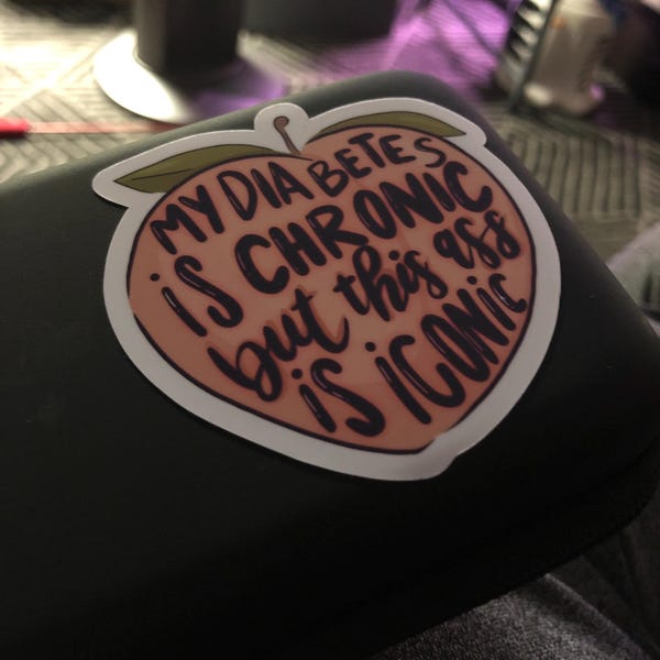 Diabadass Funny Diabetic Blood Sugar Decal Sticker - Etsy