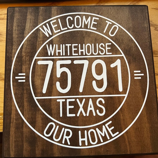 Zip Code Sign | Personalized Location Sign | Zip Code, City and State ...