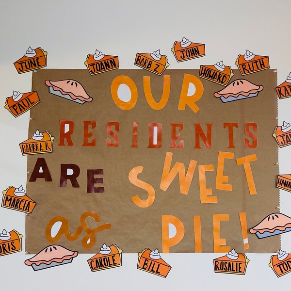 Sweet as Pie Bulletin Board | Thanksgiving Bulletin Board | Digital ...