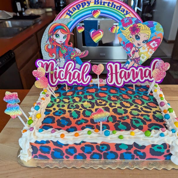 Any ONE Name Cake Topper, Birthday Cake Topper, Glitter Cake Topper ...