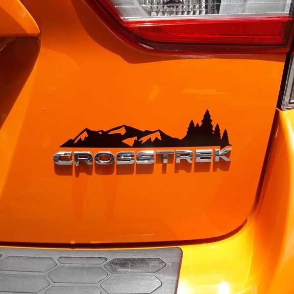 Mountain With Trees Badge Decal for Subaru, Crosstrek Mountain With ...