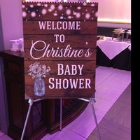 Rustic Baby Shower Sign Template Flower Baby Shower Sign - Etsy