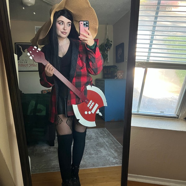 34" Adult Marceline's Axe Guitar From Adventure Time Cosplay Replica ...