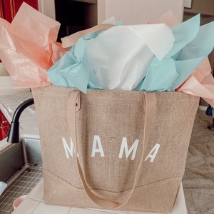 Mama Bag Mom Tote Bag Mom Beach Bag Mom Carryall Bag Gift for Mom ...