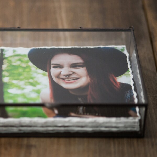 5 X 7 Clear Glass Photo Display Box-- Various Depths-- Your Prints Will ...