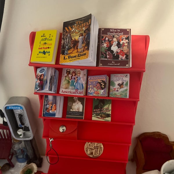 1/6 Scale Mini Magazine Rack / Mini Brands Books / Mini Books ...