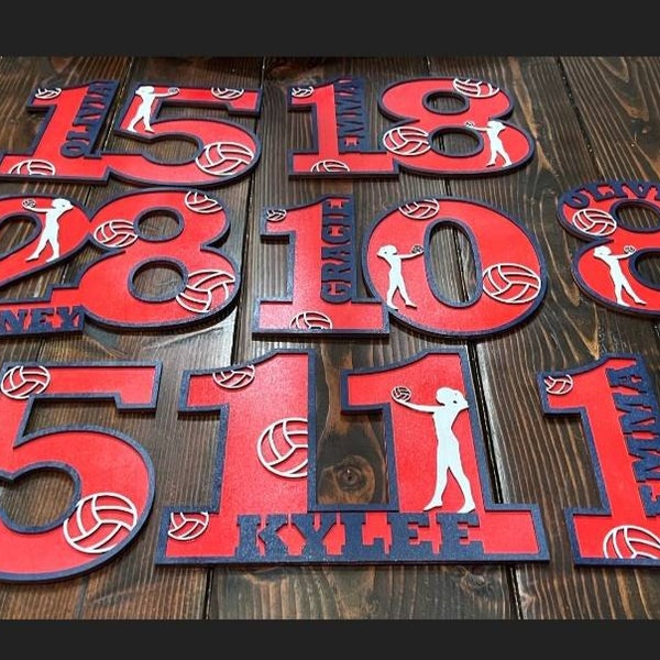 Custom Senior Wood Athlete Number, Custom Senior Wood Athlete Letter ...