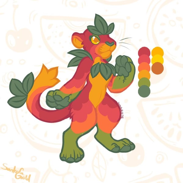 Banana Beak Pancan Furry Character Adopt Fursuit Ref Sheet - Etsy