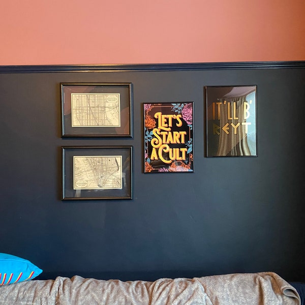 It'll B' Reyt Gold Foil - A3 Print | Yorkshire Wall Art | Home Decor ...