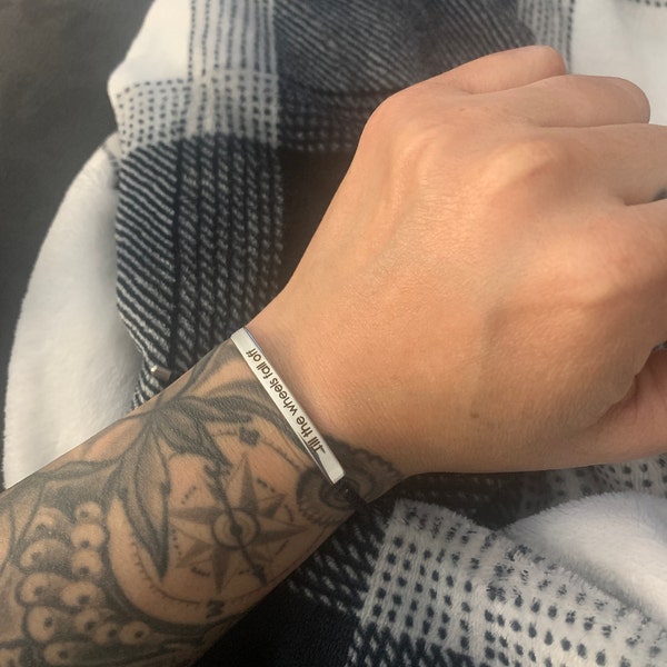 Engraved Bracelets Coordinate Bracelet Gold Bar Bracelet Name Bracelet ...