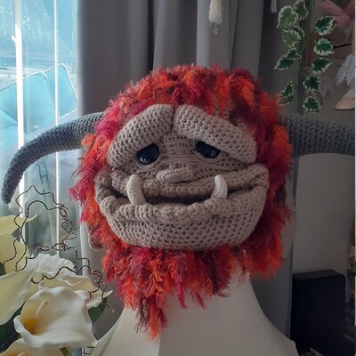 Huge Crochet Fluffy Monster Trophy Head, PDF PATTERN ONLY, Amigirumi ...