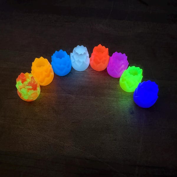 Hyperglow PURPLE Glow in the Dark Sheet Plate Flat Stock Skur ...