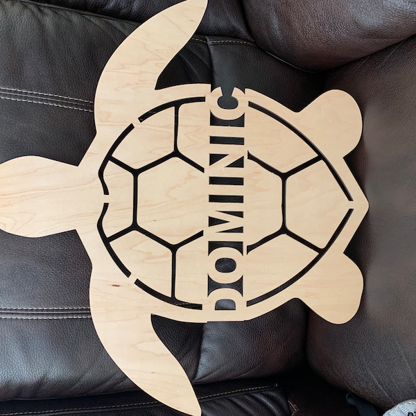 Name Sign, Sea Turtle Kids Room Sign, Ocean Nursery Decor, Personalized ...