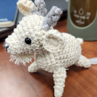 Merlin the Goat Pattern Goat Amigurumi Pattern, Crochet Goat DIGITAL ...