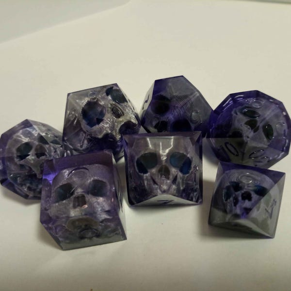 Dice Set Dnd Skull for Dungeons and Dragons - Etsy