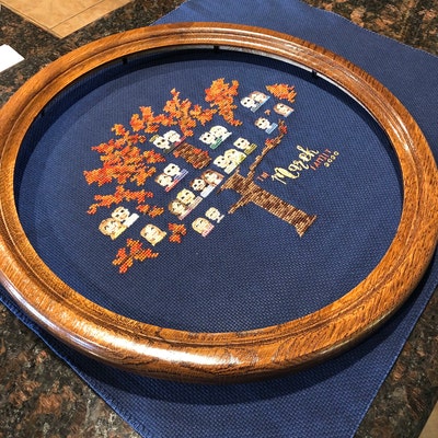 Wooden Round Frame, Round Picture Frame, Round Frame, Choose Size: 4 X ...