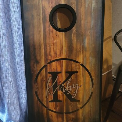 Rustic Barnwood Cornhole, Custom Cornhole Boards, Rustic Wedding ...