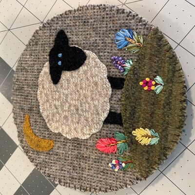 Wool Applique Kit: in the Meadow Needle Keep by Village Wool LLC - Etsy
