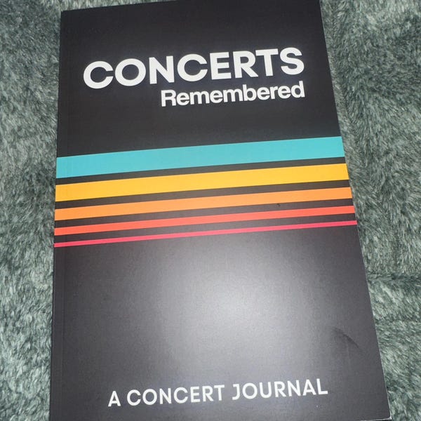 Concert Journal | Track Favorite Concerts | Music Diary and Logbook ...