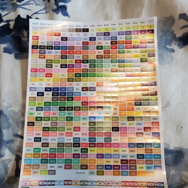 DMC Color Stickers for Bobbins, Embroidery Bobbin, Gift for Her ...