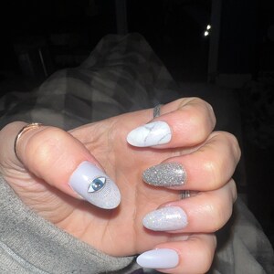 Large Number Nail Stickers Old English Birthday Year or Angel - Etsy