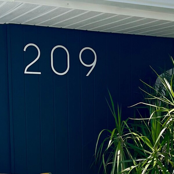 THIN MODERN White House Numbers for Large Address Numbers - Etsy