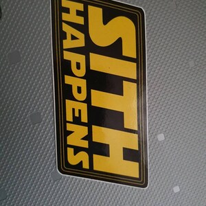 Vinyl Sticker, 'sith Happens' 10cm X 5cm Star Wars, Sith, Dark Side ...