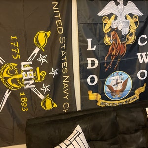 USN CPO Mess 5X3 Vertical Flag | Etsy